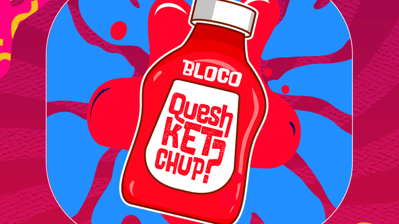 Bloco Quesh Ketchup 2024 - Compre aqui com Desconto!